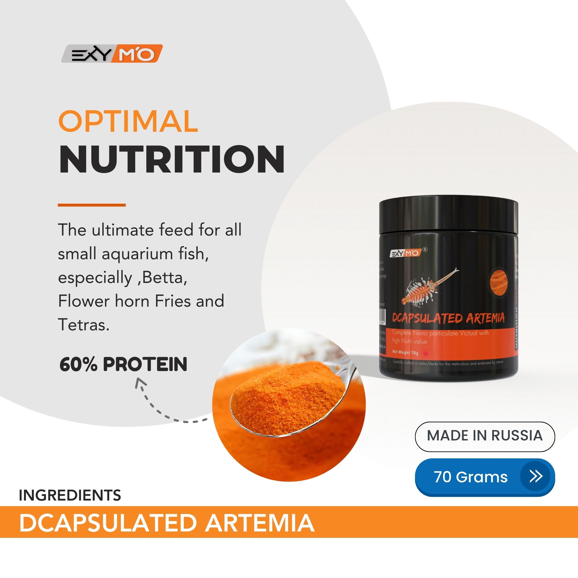 DECAPSULATED ARTEMIA - 70g - EXYMO